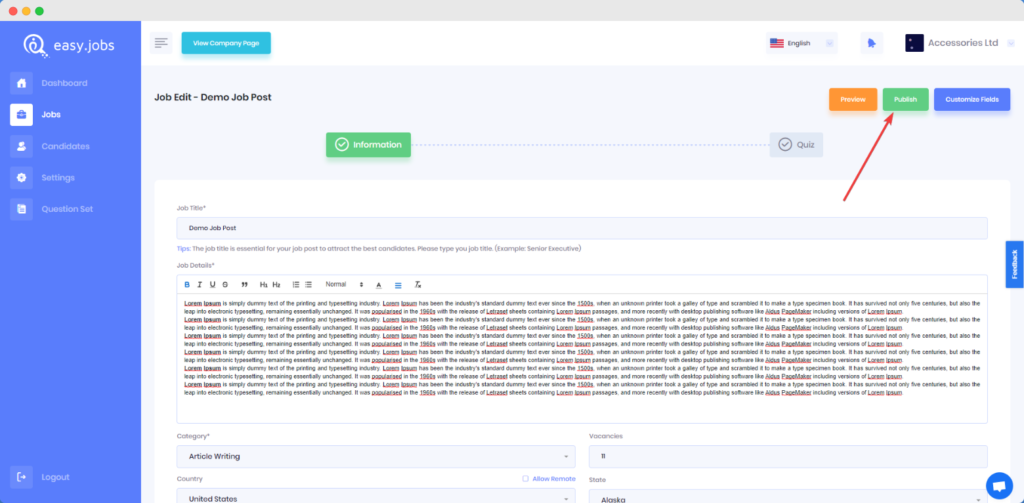 How to Duplicate Job Post in Easy.Jobs?