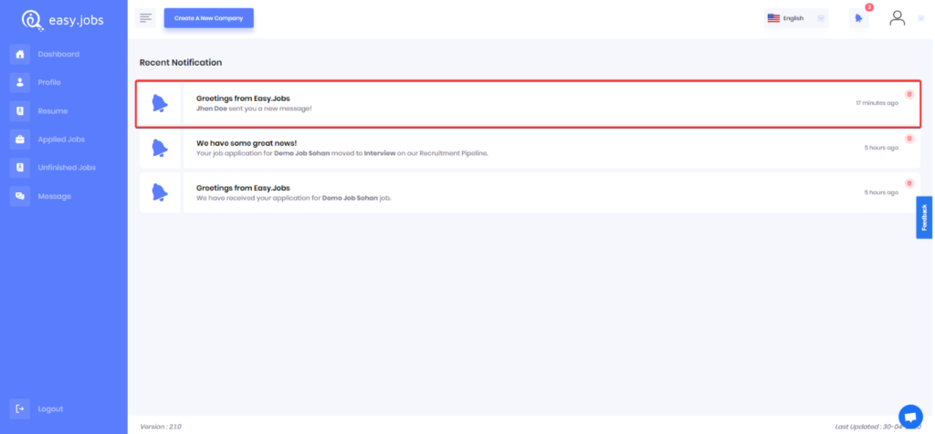 How Do I Check Messages in Easy.Jobs?