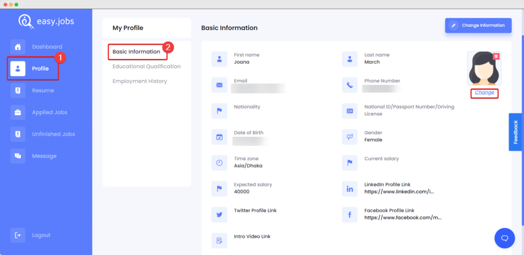 How to Edit Candidate Profile in Easy.Jobs? - Easy.jobs