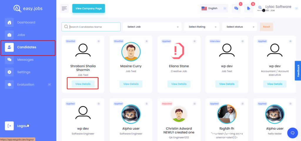 How To Tag Managers In Easy.Jobs?