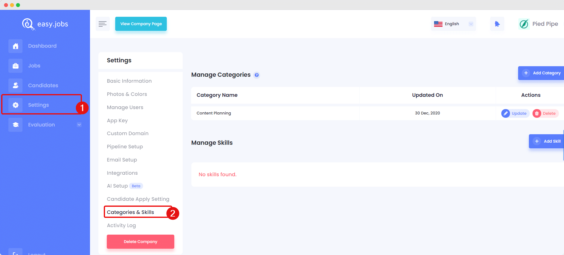 How To Create And Manage Custom Job Categories And Skills In Easy.Jobs How To Create And Manage Custom Job Categories And Skills In Easy.Jobs