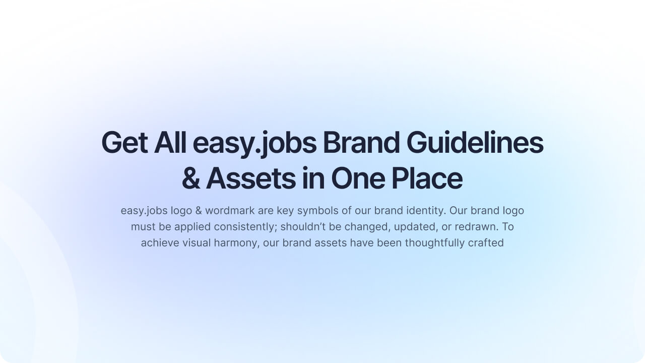 easy.jobs Brand Assets & Guidelines